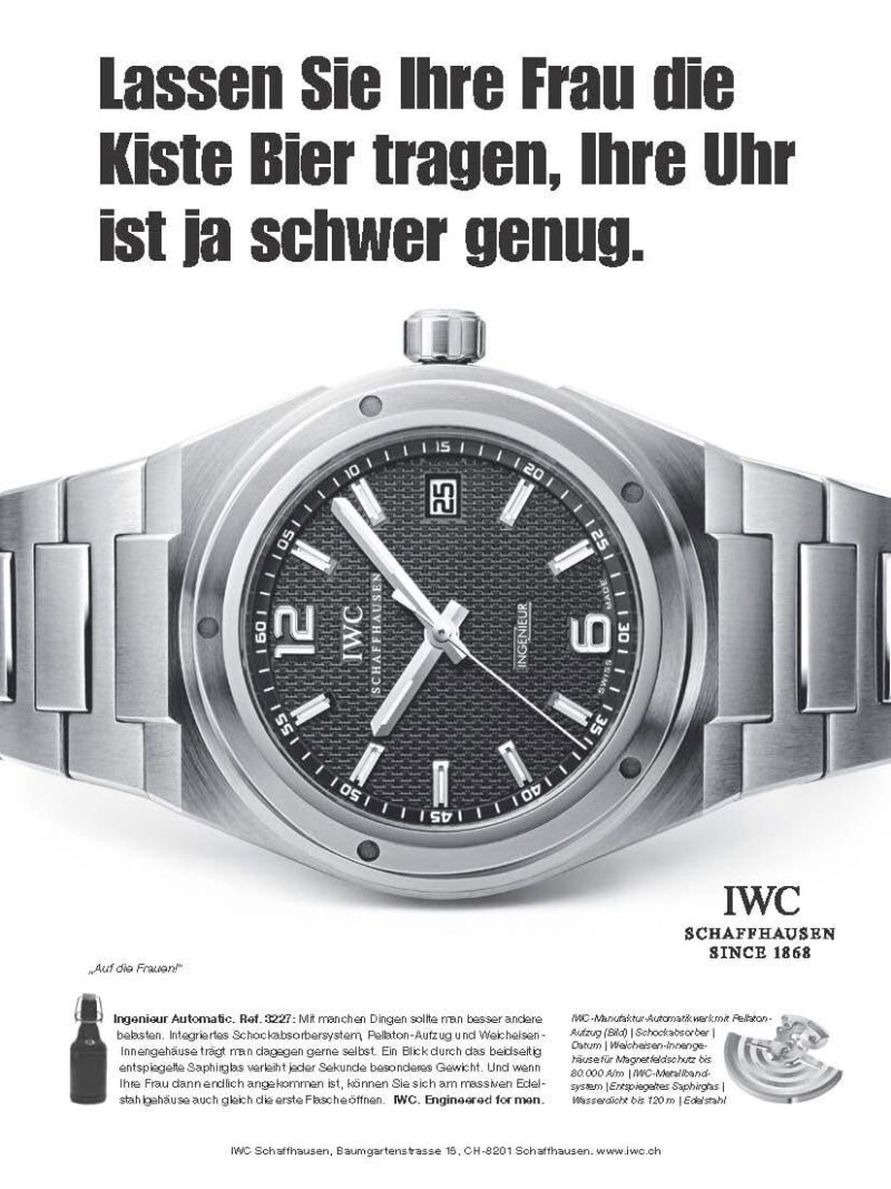 Ilyenek voltak az IWC "szexista" reklámkampányai - és így tűntek el ...