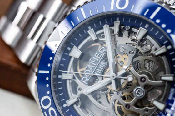 Búvár csontváz 200 méter mélyről: Roamer Premier Skeleton - Kronometer